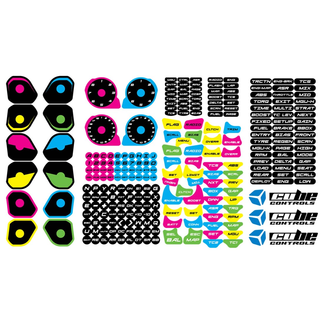 Cube Controls Custom Stickers