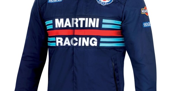Men's Bomber Jacket Martini Racing - Navy Blue